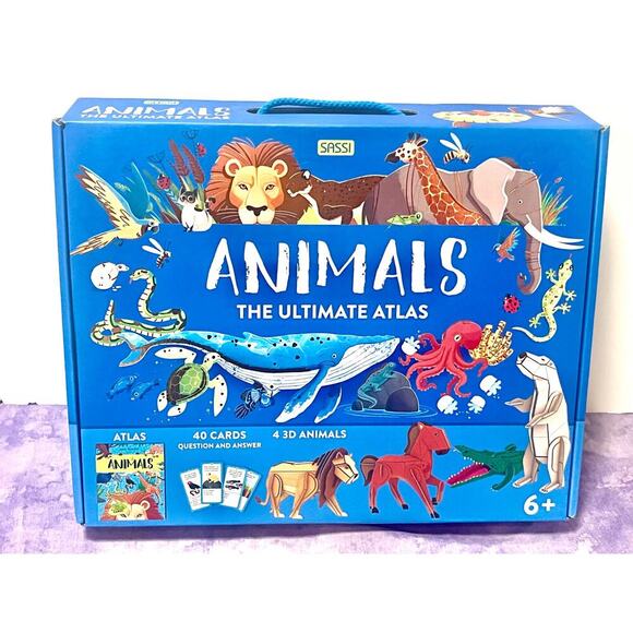 Sassi | Toys | Mega Animals The Ultimate Atlas Book Build Animals ...